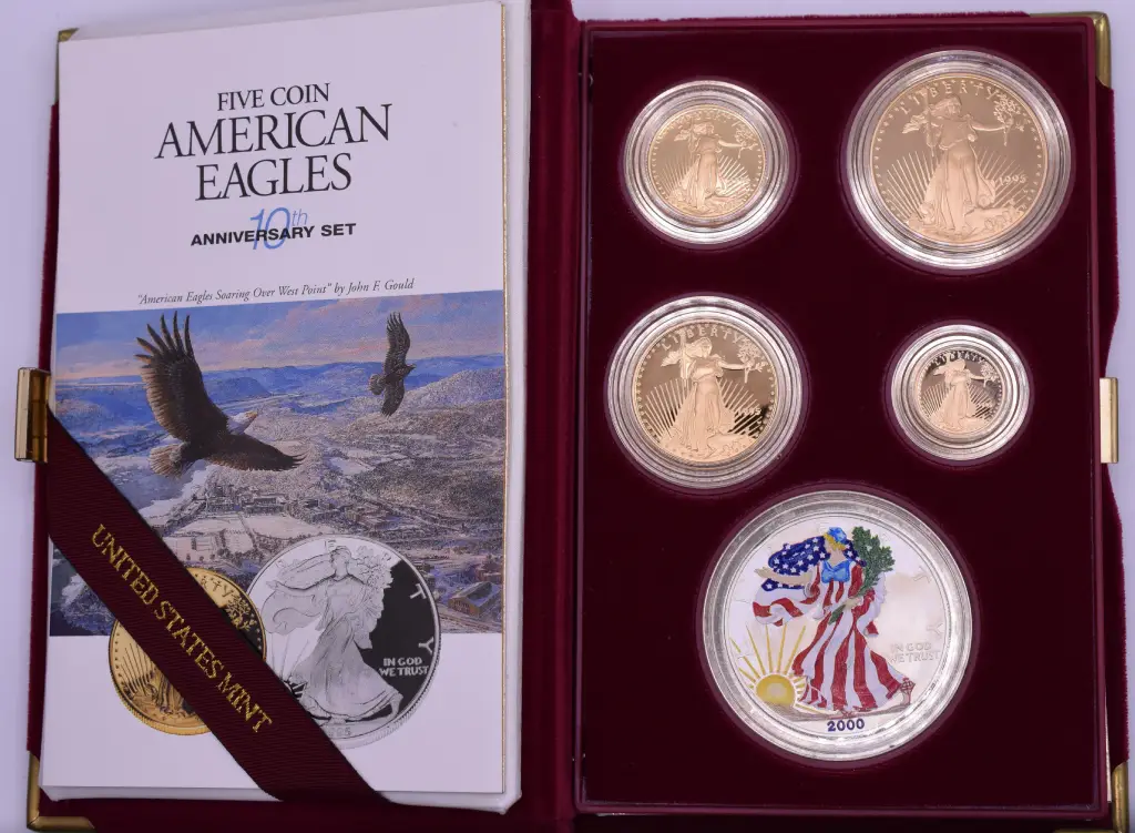 5 Coin American Eagles - 10th Anniversary Set | Cook's Jewelry